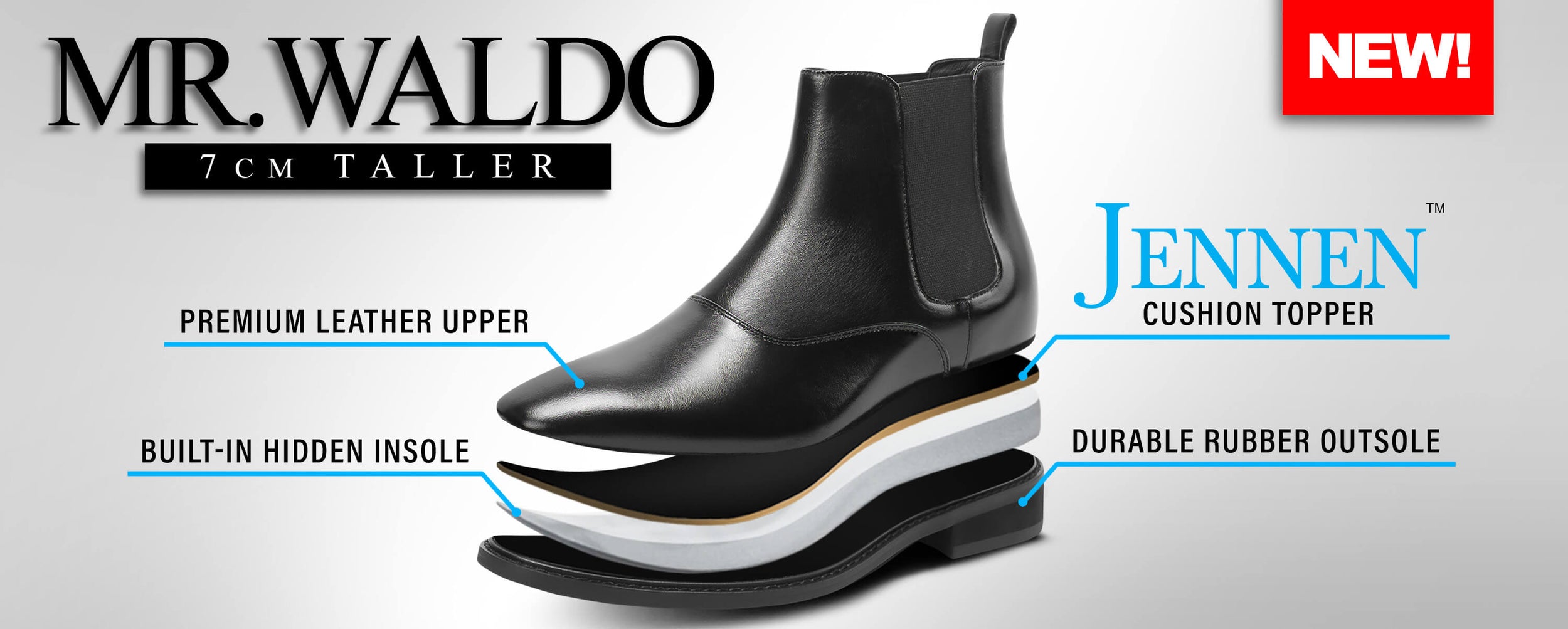 Tall Height Boosting & Increasing Shoes for Men | JENNEN Shoes